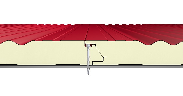 PUR/PIR Insulated Secret Fix Sinus & Lined Wall Panel | Teknopanel